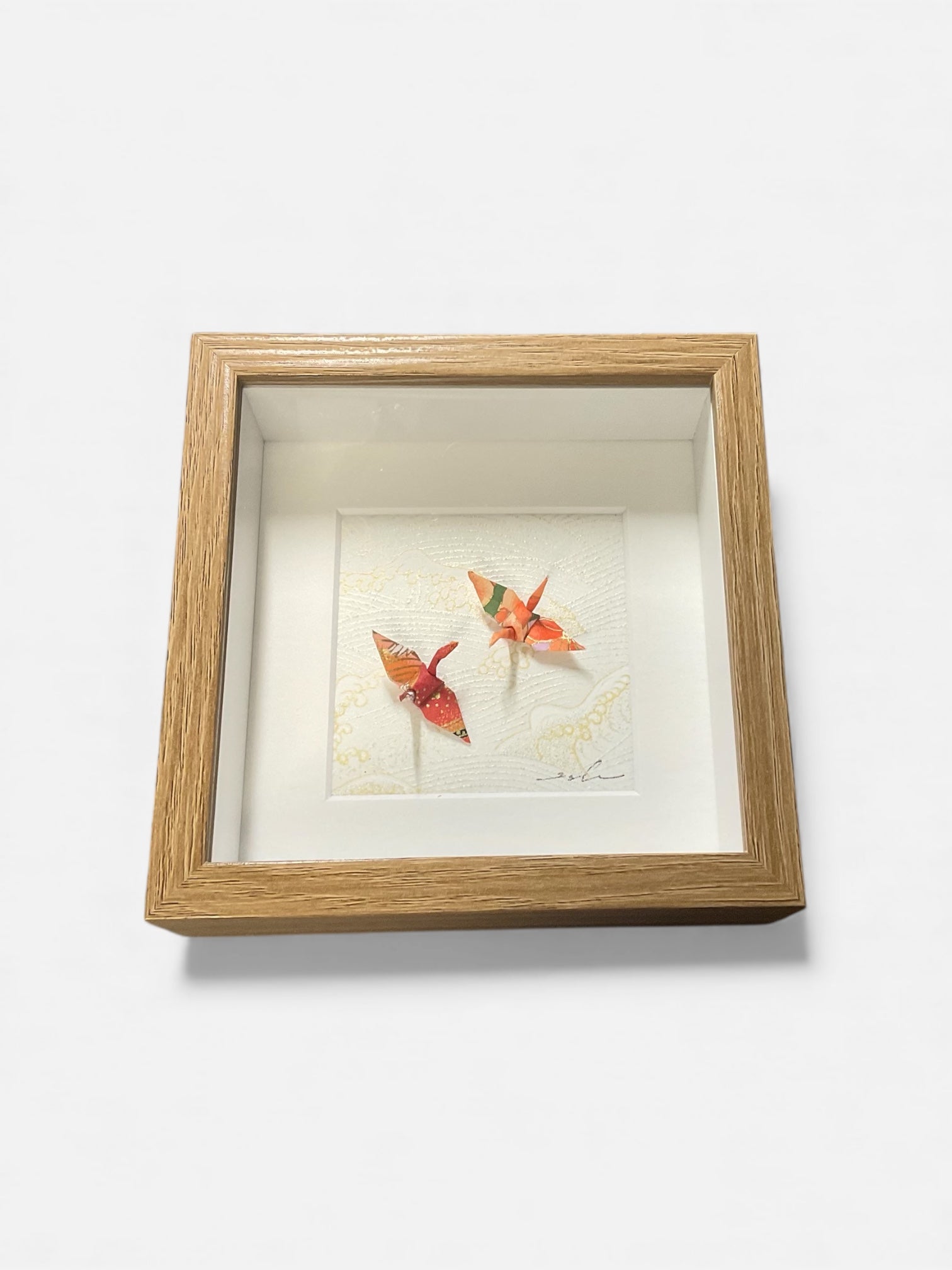 Made-to-Order Mini Origami Shadow Box – 5x5x2 – Oba-Gami Origami House